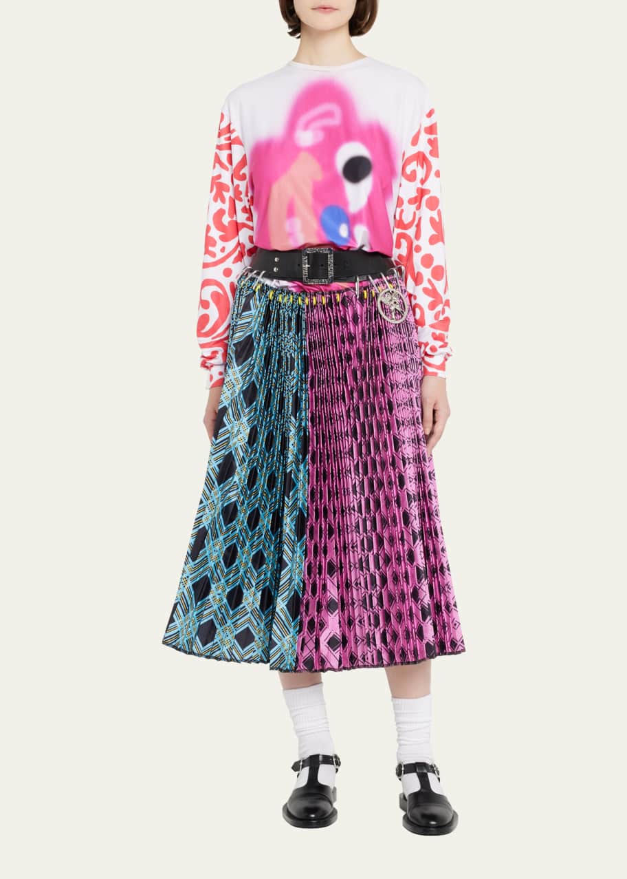 Chopova Lowena Airbrush Sideways Monkey Jersey Top - Bergdorf Goodman