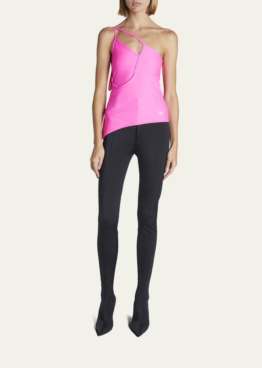 Balenciaga V-Neck Strap Top - Bergdorf Goodman