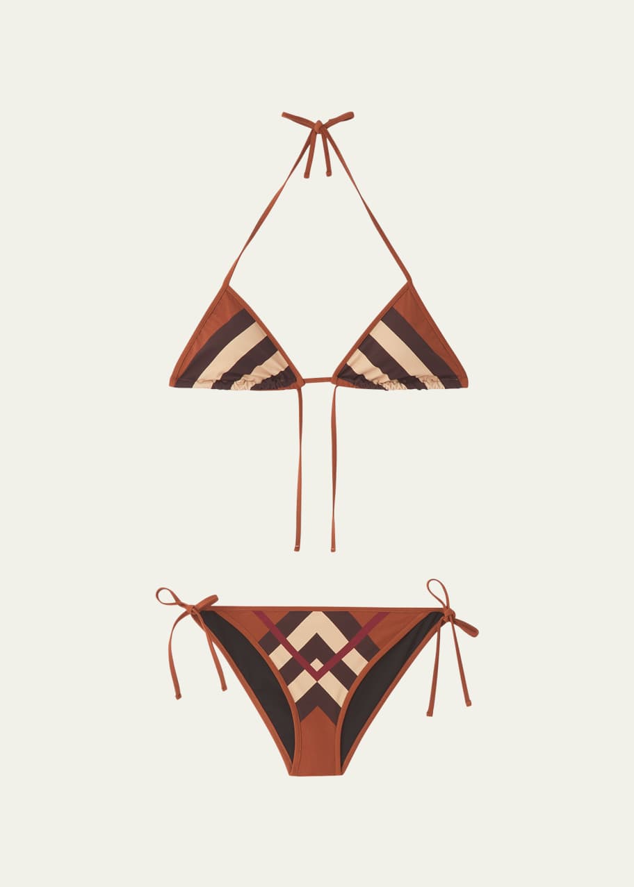 burberry pattern bikini
