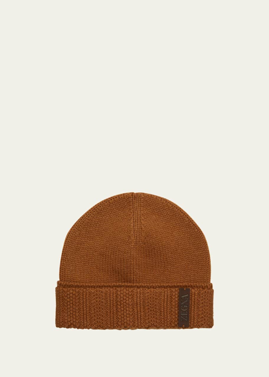 ZEGNA Men's Cashmere-Knit Beanie Hat - Bergdorf Goodman