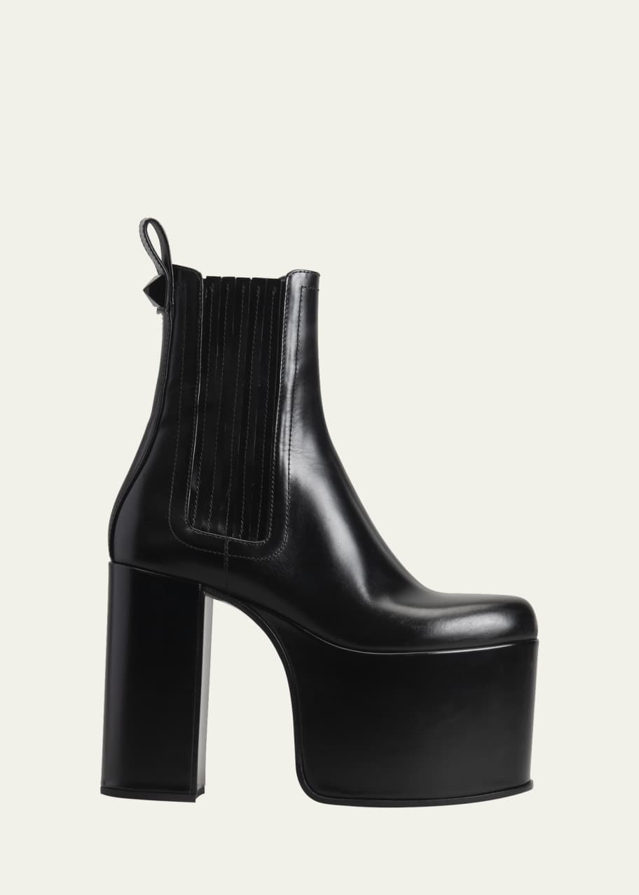 Valentino Garavani Tan-go Roman Stud Chelsea Platform Booties ...