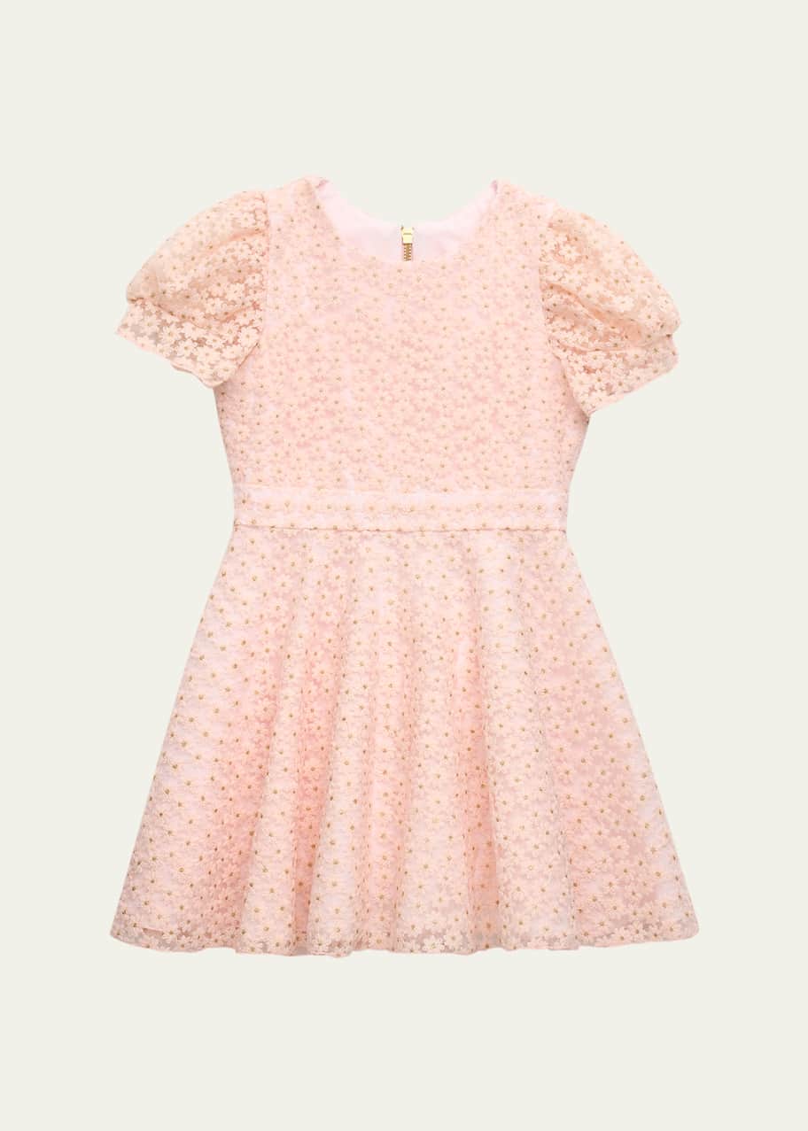 Zoe Girl's Trish Floral Embroidered Dress, Size 7-16 - Bergdorf Goodman