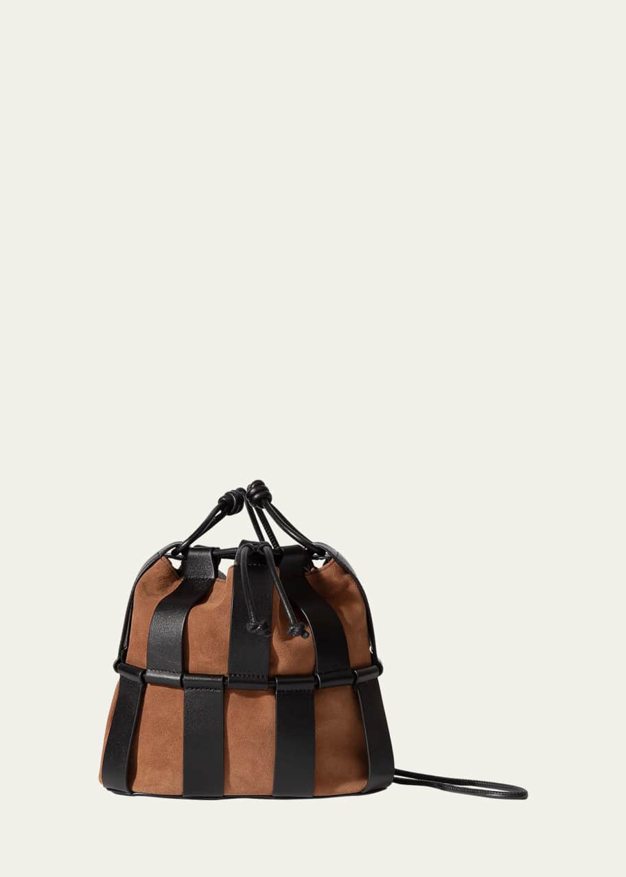 HEREU Line Caged Suede Bucket Bag - Bergdorf Goodman