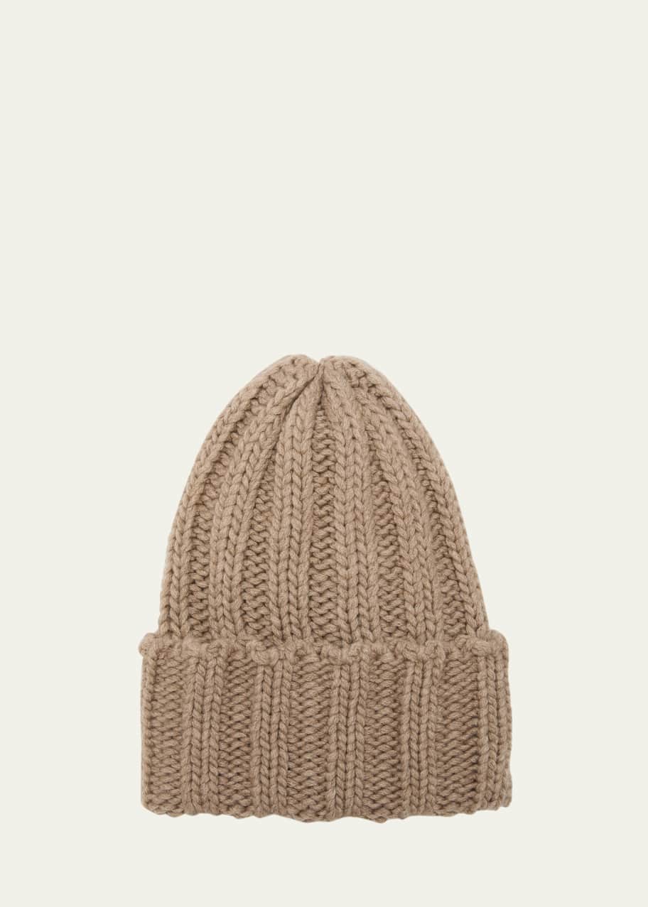 Inverni Large Ribbed Cashmere Beanie - Bergdorf Goodman