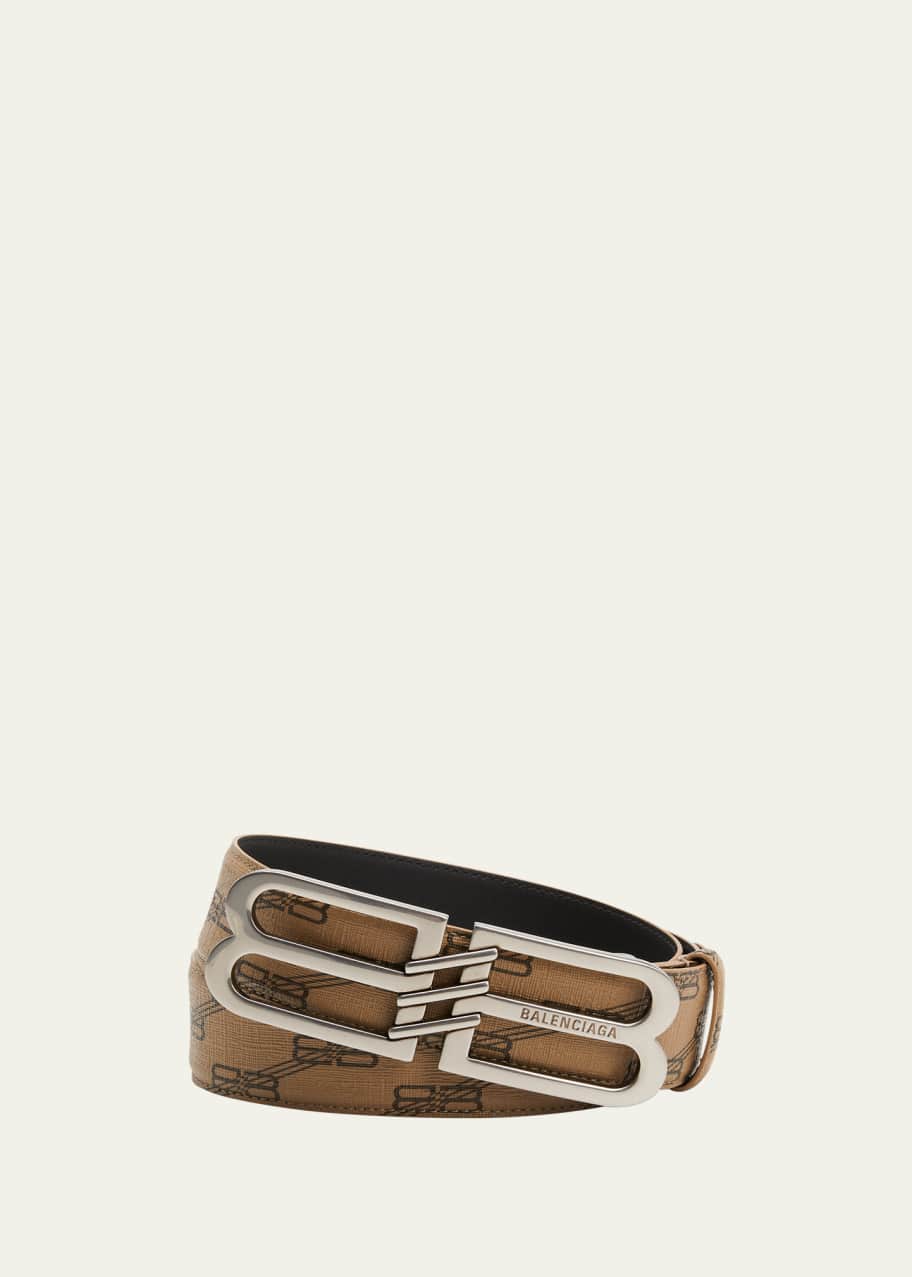 Balenciaga Men's BB-Monogram Belt - Bergdorf Goodman