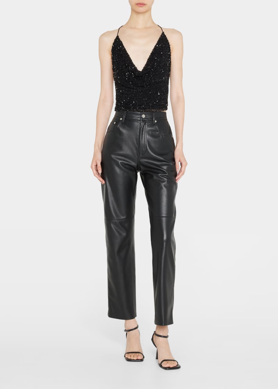 Retrofete Michal Sequin Cowl-Neck Top - Bergdorf Goodman