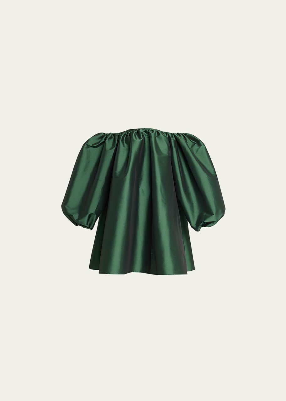 BERNADETTE Bobby Puff Sleeve Short Dress - Bergdorf Goodman