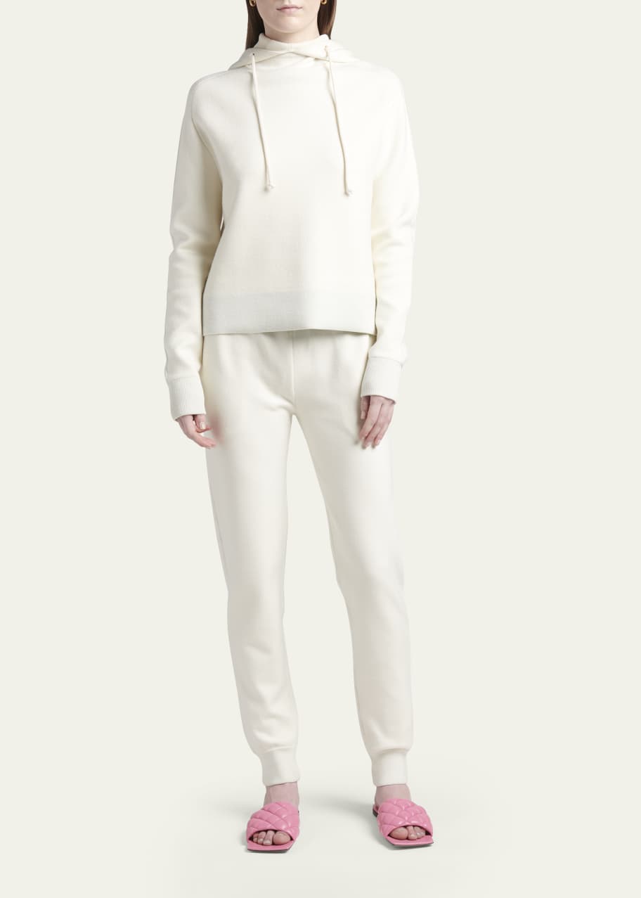 Bottega Veneta Bicolor Hooded Wool Track Sweater - Bergdorf Goodman