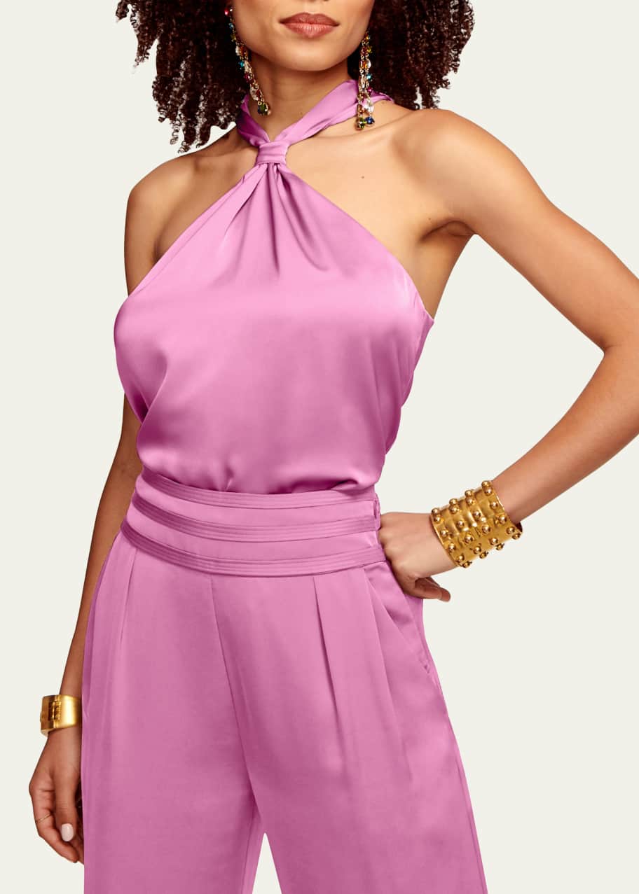 Ramy Brook Hunter Satin Halter Cami - Bergdorf Goodman