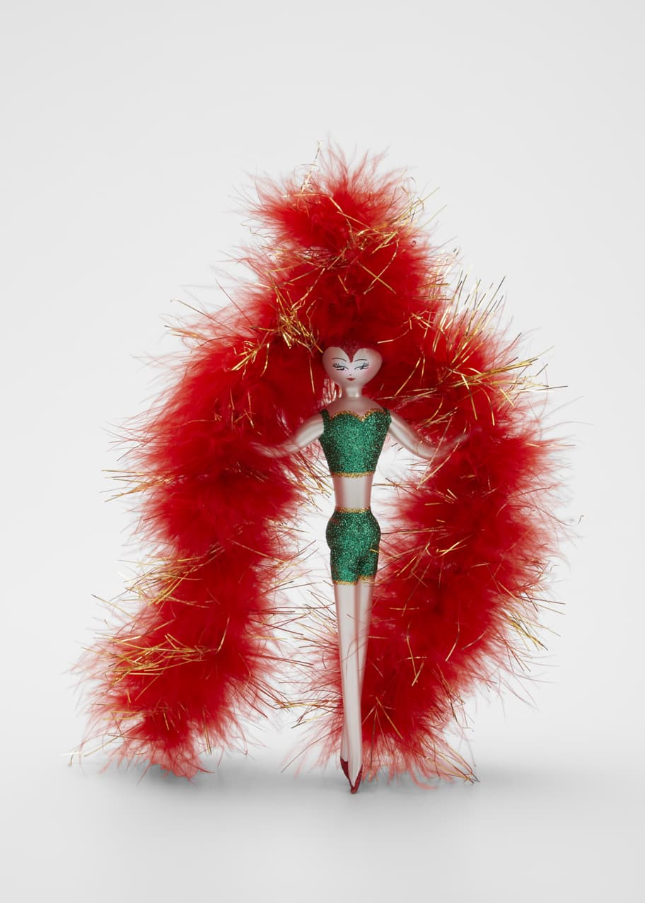 De Carlini Red Carnival Lady Ornament - Bergdorf Goodman