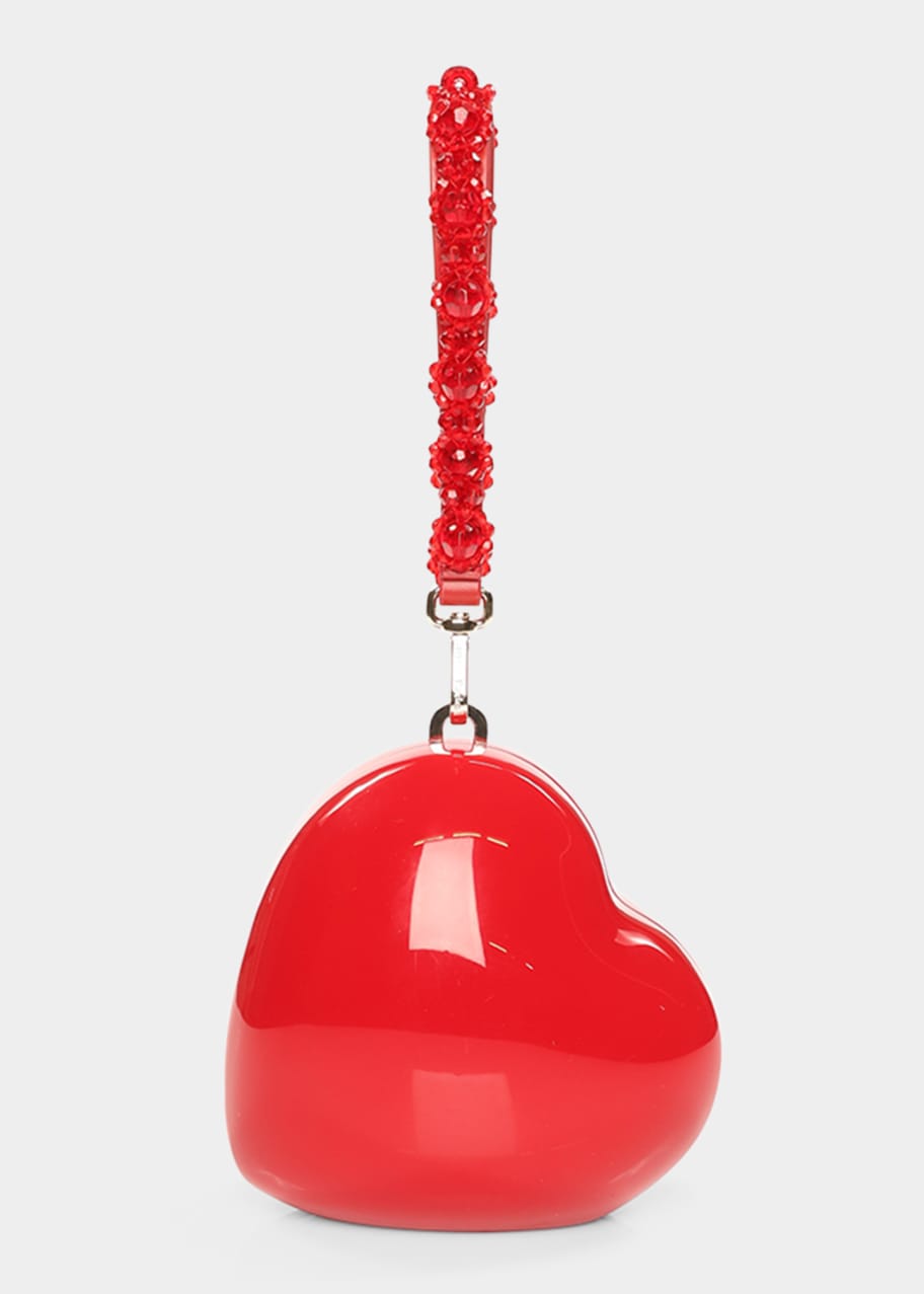 Simone Rocha Heart Micro Beaded Top-Handle Bag - Bergdorf Goodman