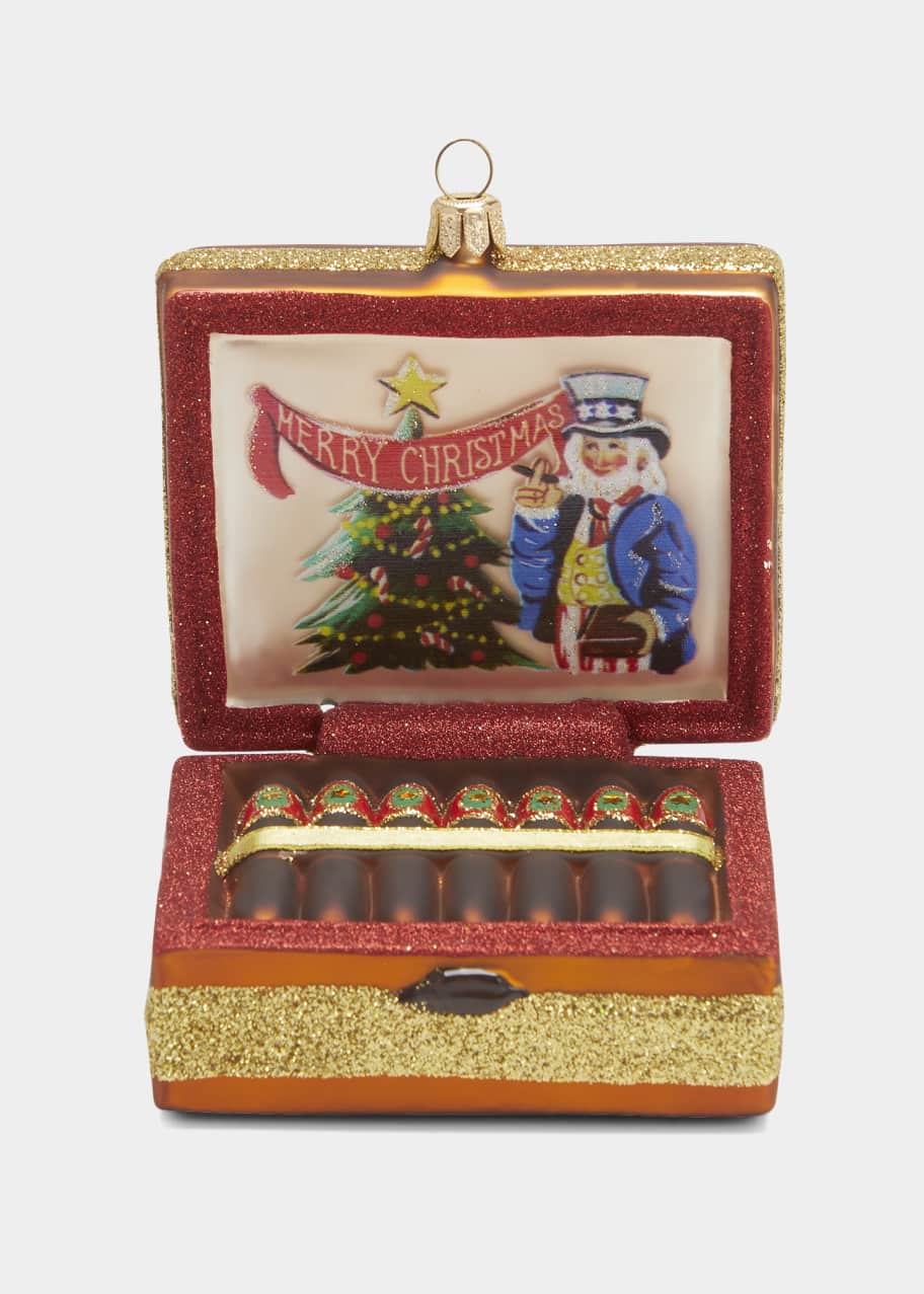 Bergdorf Goodman Cigar Box Christmas Ornament - Bergdorf Goodman