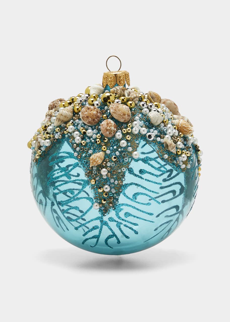 Bergdorf Goodman Sea Shell Ball Christmas Ornament - Bergdorf Goodman