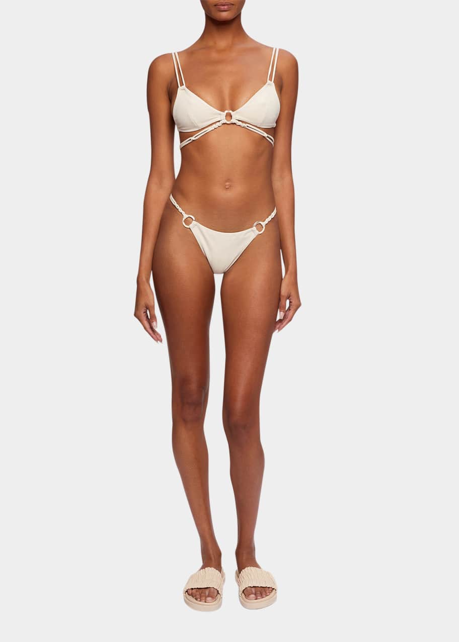 SIMKHAI Shaya Macrame Cut-Out Bikini Top - Bergdorf Goodman