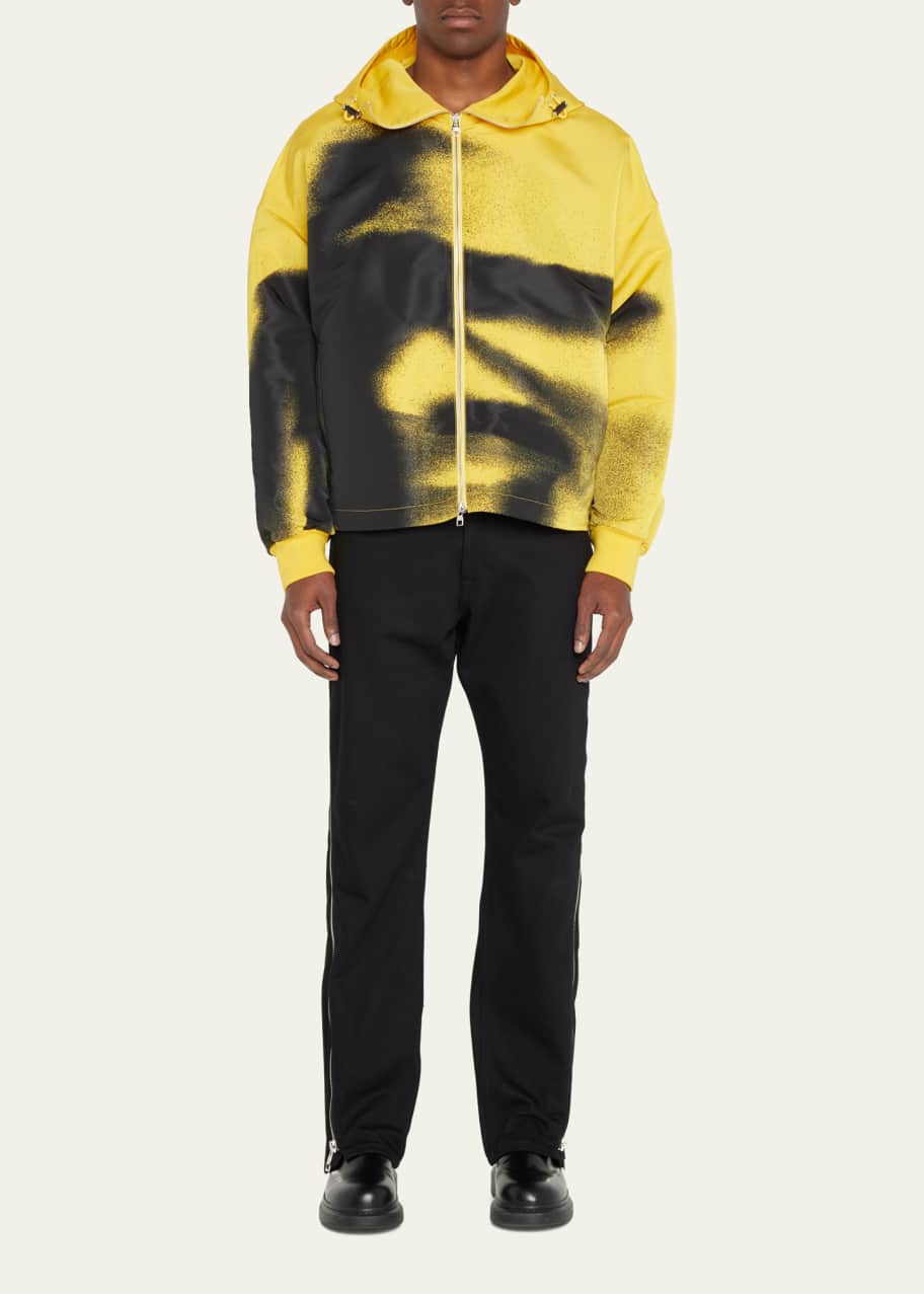 McQueen Men's Spray Paint Wind-Resistant Jacket - Bergdorf Goodman