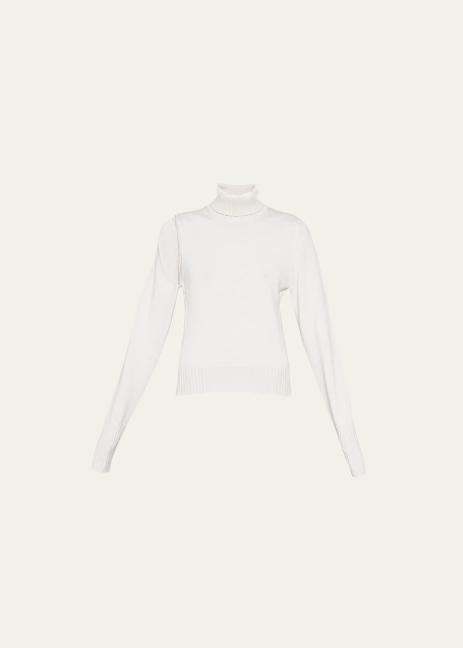 MM6 Maison Margiela Open-Back Turtleneck Sweater - Bergdorf Goodman