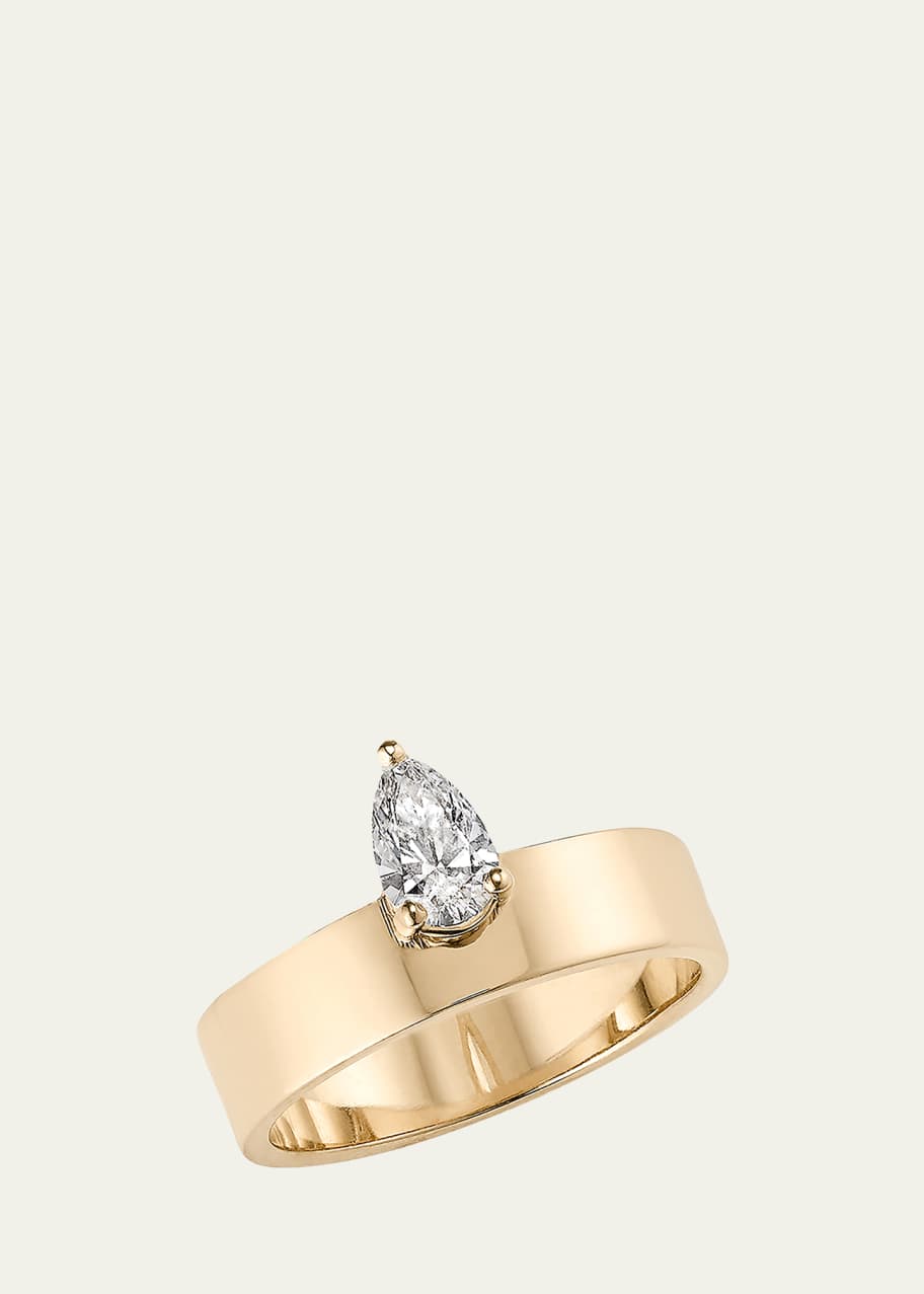 Lana Mega Pear-Shape Diamond Wide Band Ring - Bergdorf Goodman
