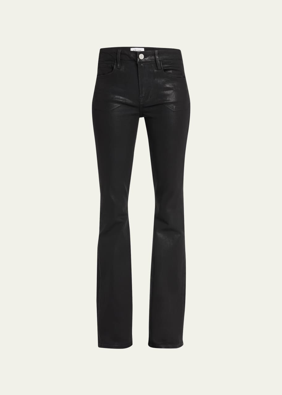 FRAME Le Mini Boot Coated Slim Bootcut Jeans - Bergdorf Goodman