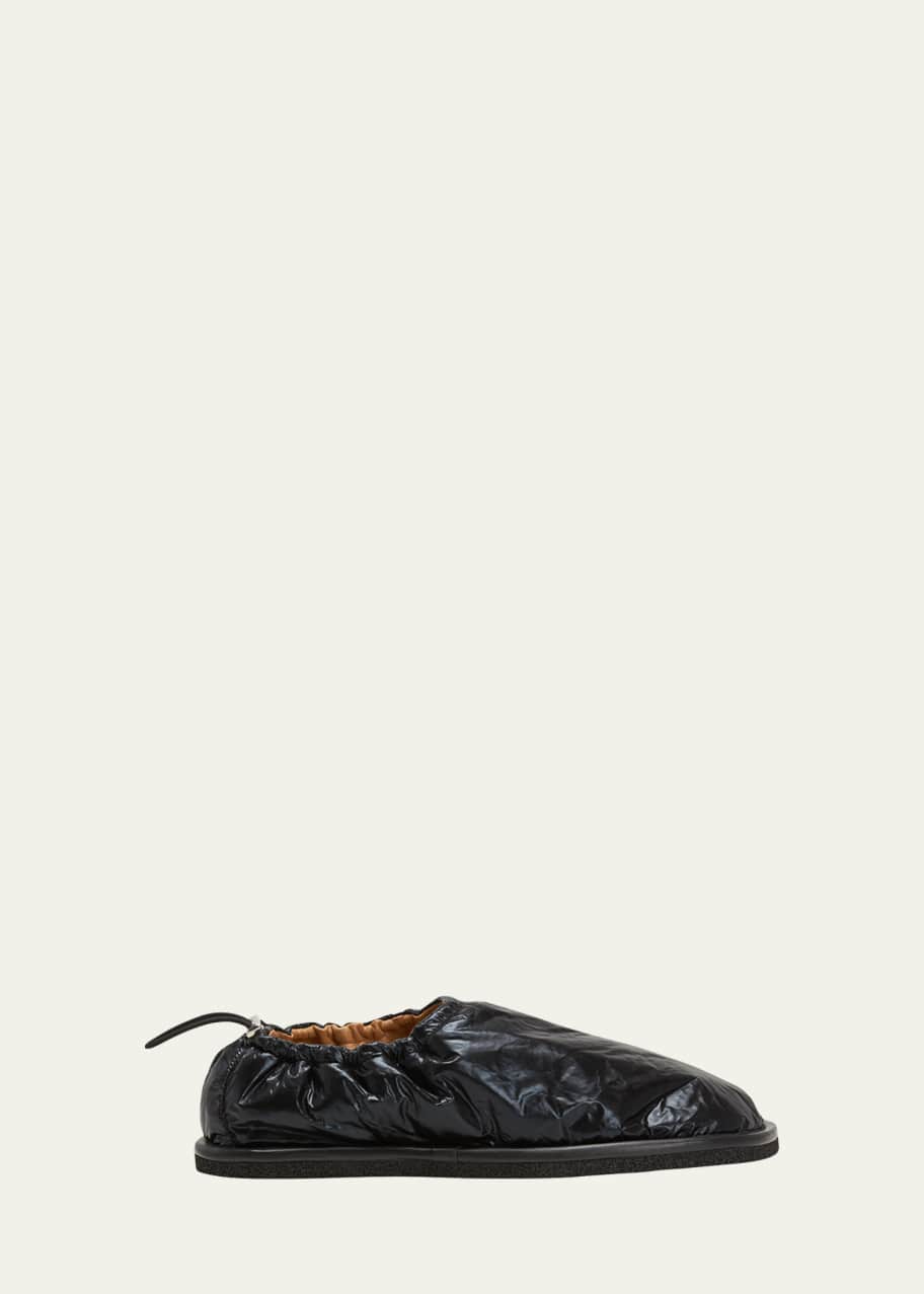 Dries Van Noten Men's Nylon Drawstring Slippers - Bergdorf Goodman