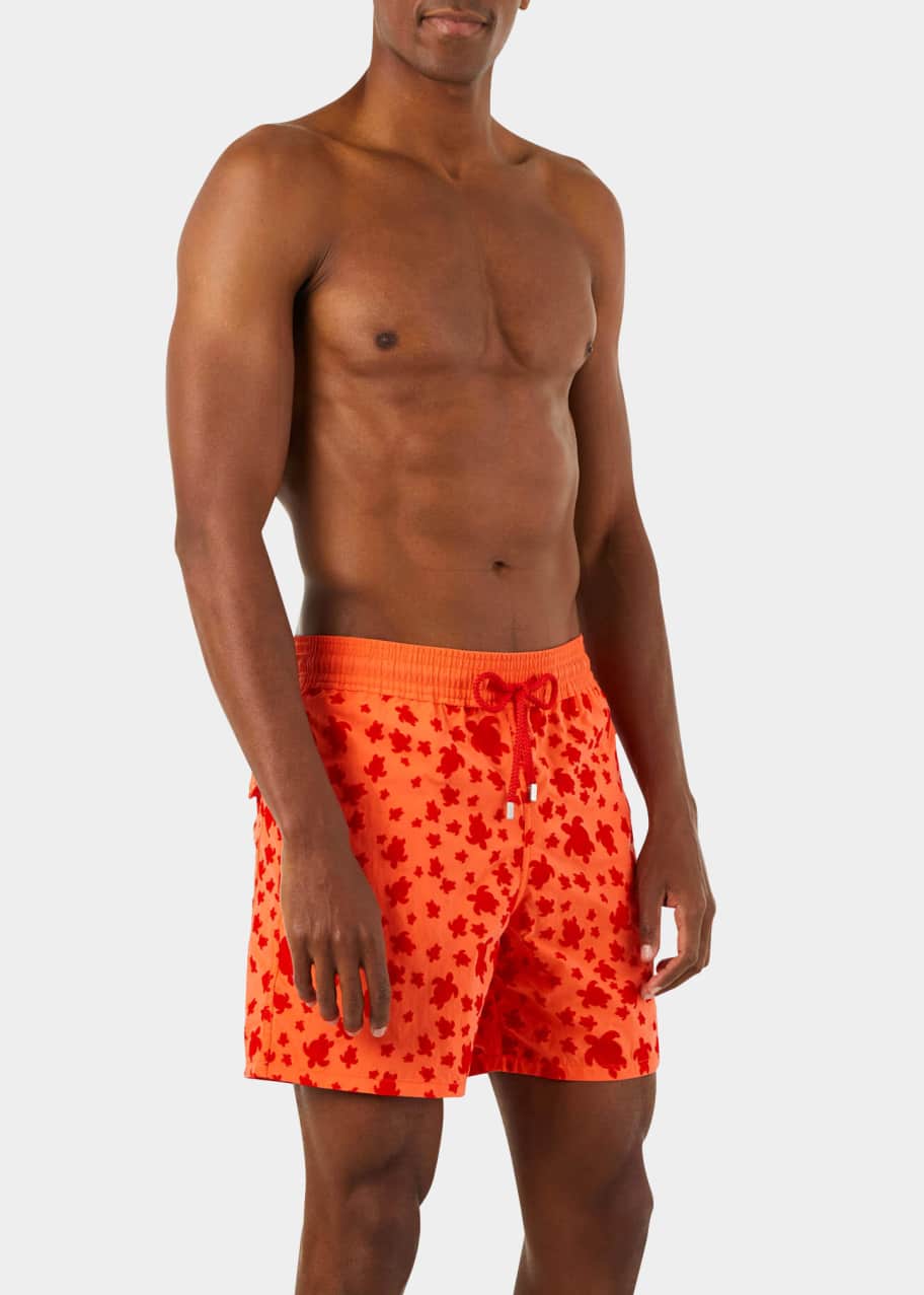 Vilebrequin Men's Micro-Turtle Swim Trunks - Bergdorf Goodman