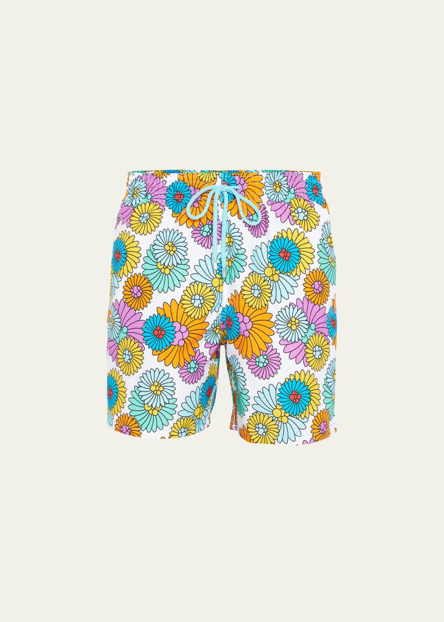 Vilebrequin Men's Large Flower Swim Trunks - Bergdorf Goodman