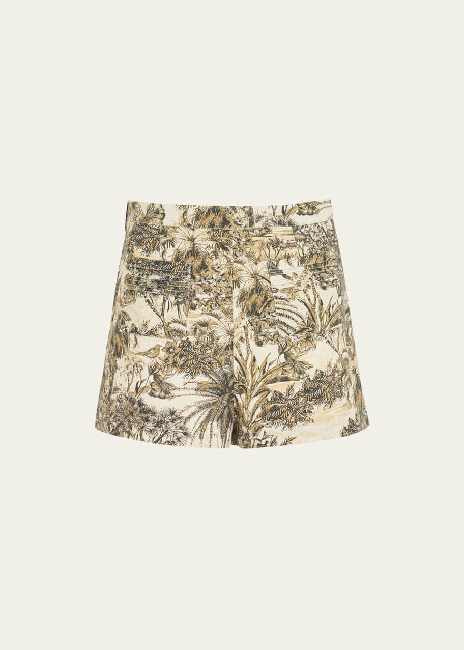 Secret Mission Marianne High-Rise Pleated Shorts - Bergdorf Goodman