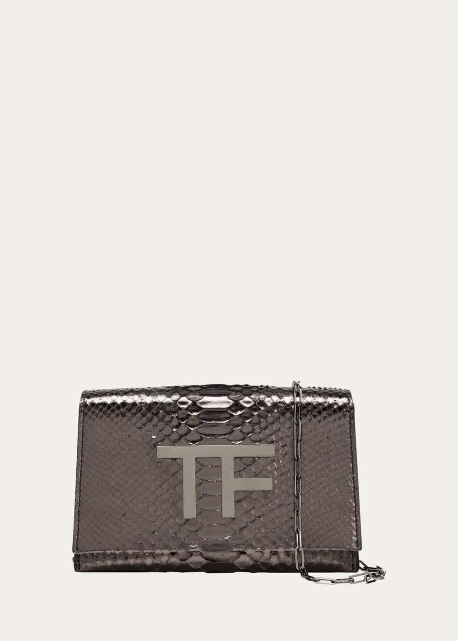 TOM FORD Disco TF Laminated Python Shoulder Bag - Bergdorf Goodman
