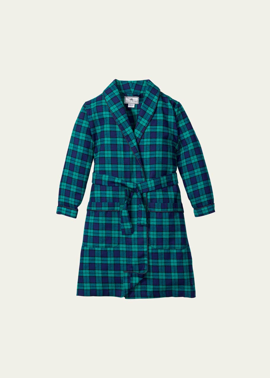 Petite Plume Kid's Highland Tartan Robe, Size 2-14 - Bergdorf Goodman