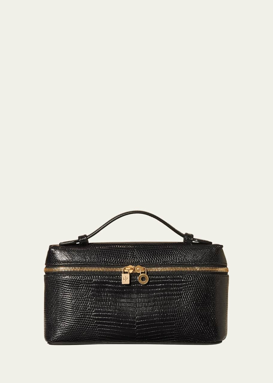 Loro Piana Lizard Leather Pouch Bag - Bergdorf Goodman