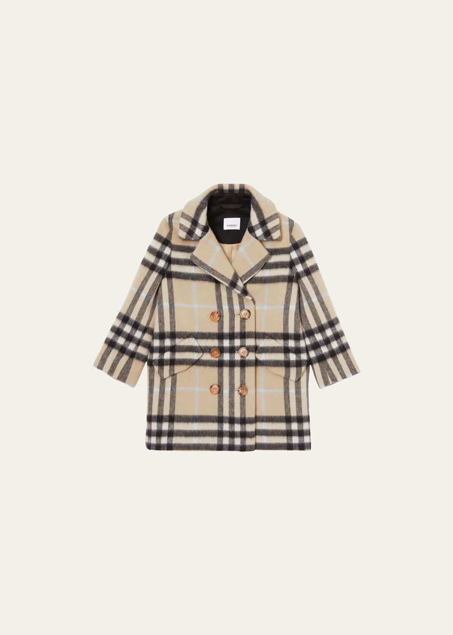 Burberry Girl's Poppy Wool Coat, Size 3-14 - Bergdorf Goodman