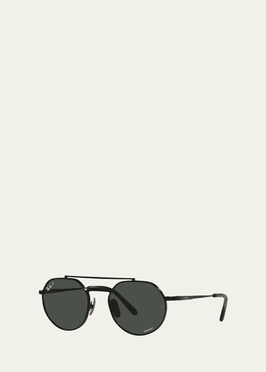 Ray-Ban Chromance Titanium & Crystal Aviator Sunglasses - Bergdorf Goodman