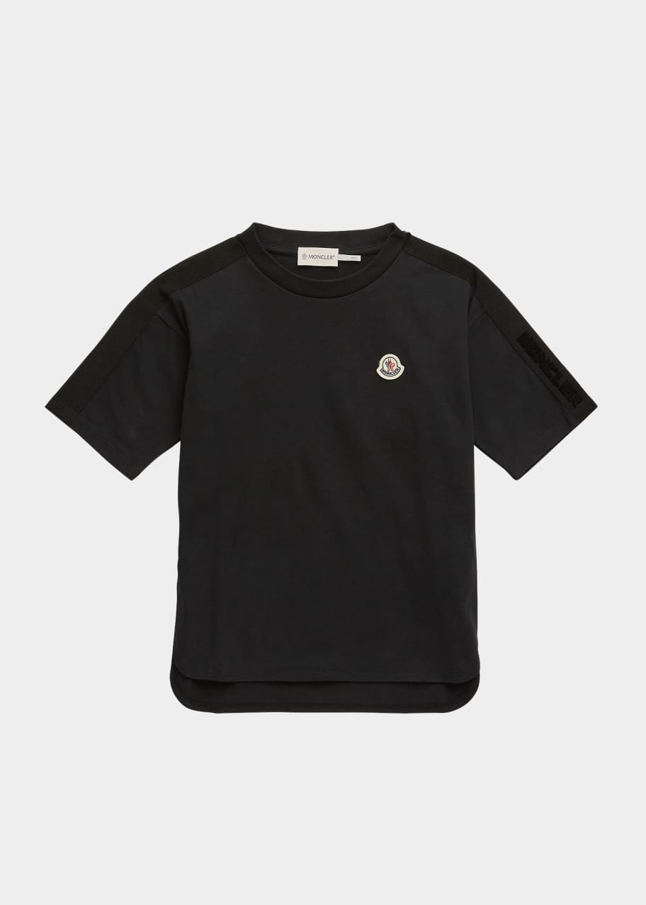 Moncler Boy's Logo Patch T-Shirt, Size 8-14 - Bergdorf Goodman