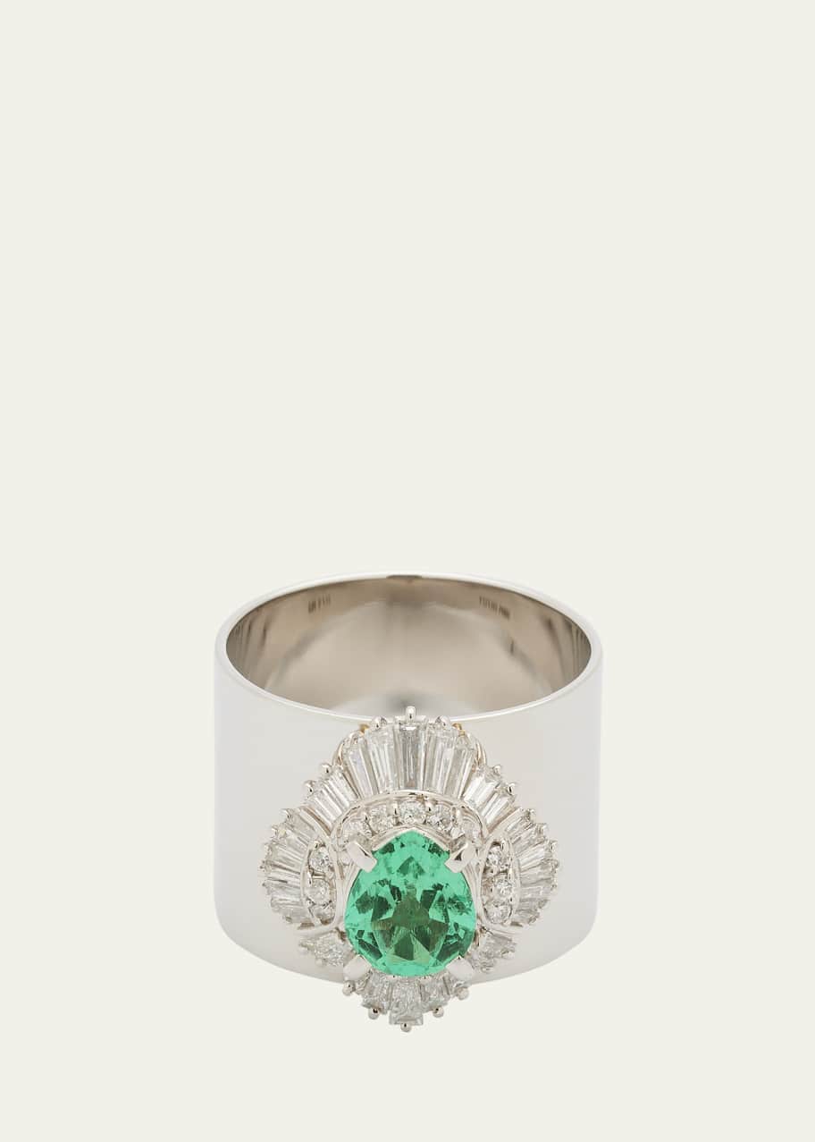YUTAI Emerald and Diamond Revive Ring - Bergdorf Goodman