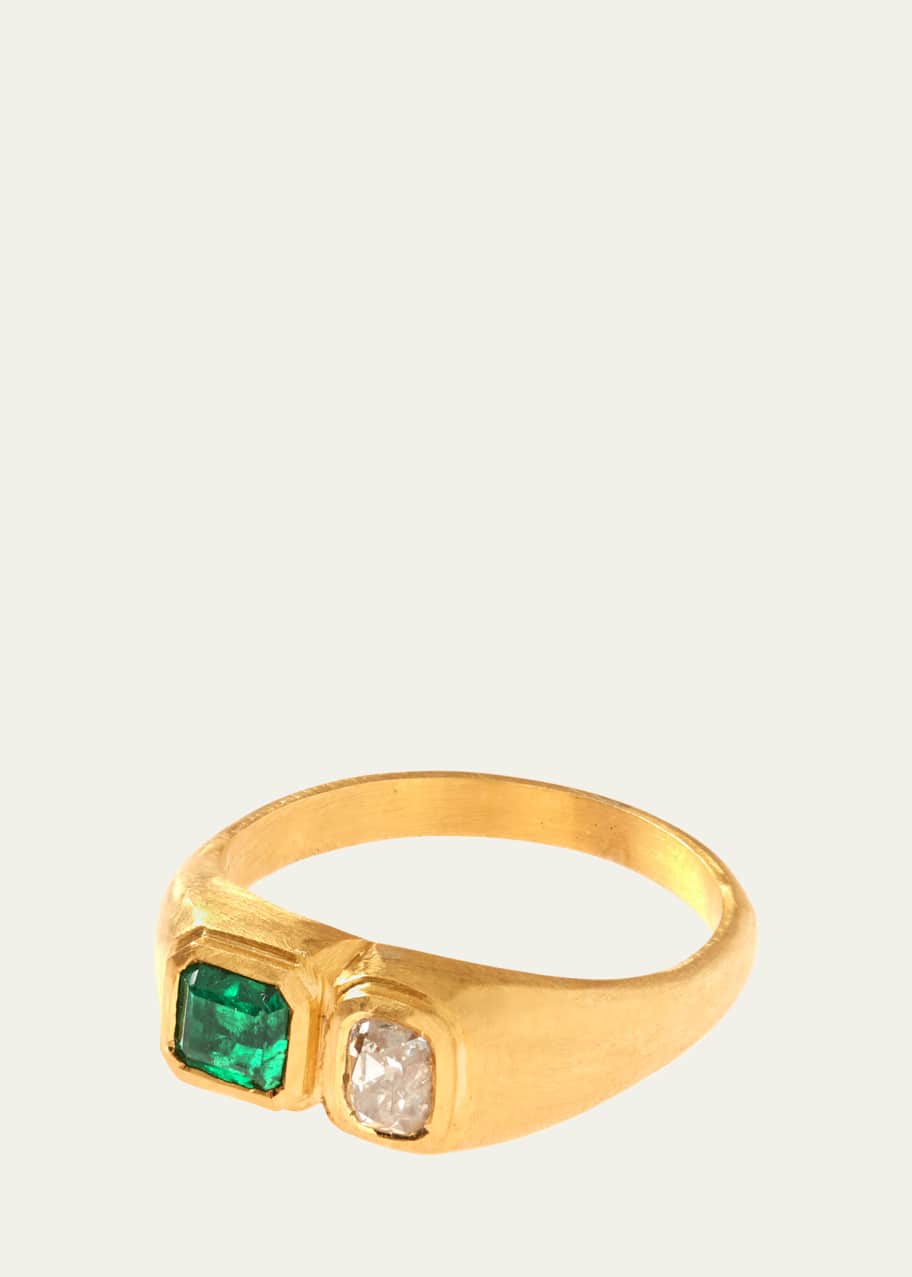 DARIUS Double Emerald and Diamond Ring - Bergdorf Goodman