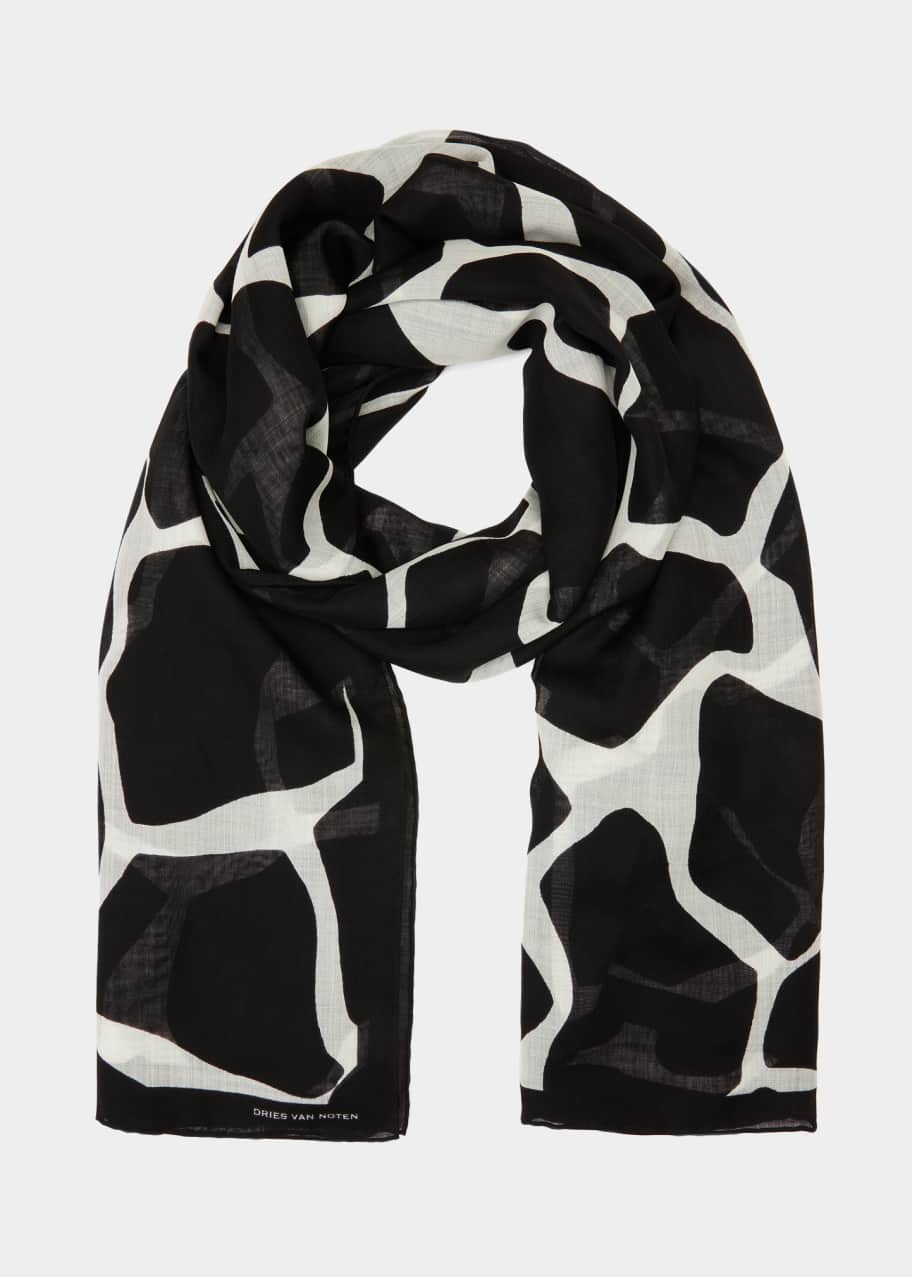 Dries Van Noten Furr Wool Scarf - Bergdorf Goodman