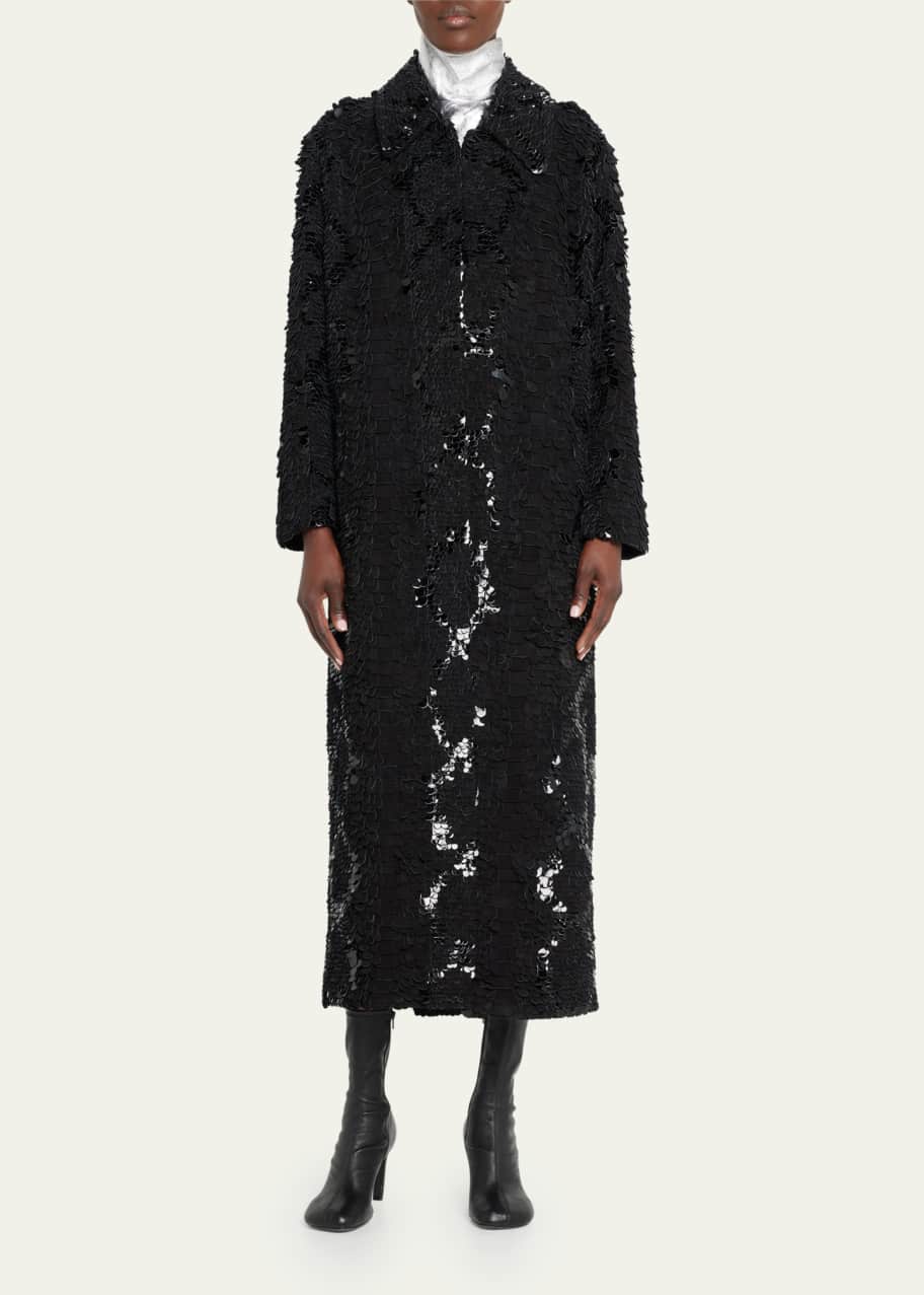 Dries Van Noten Rolano Long Sequined Coat - Bergdorf Goodman