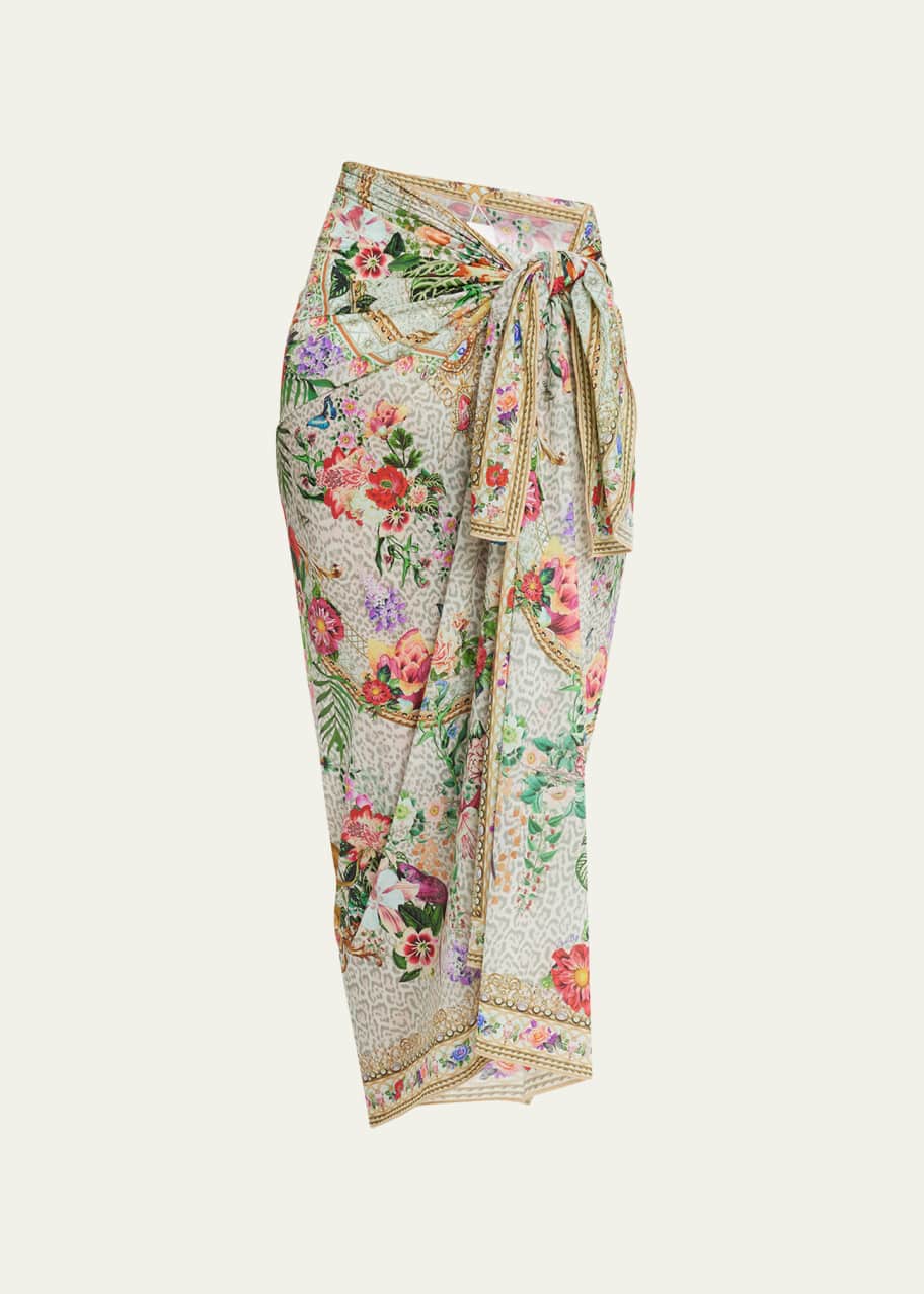 Camilla Leos Bouquet Sarong Coverup - Bergdorf Goodman