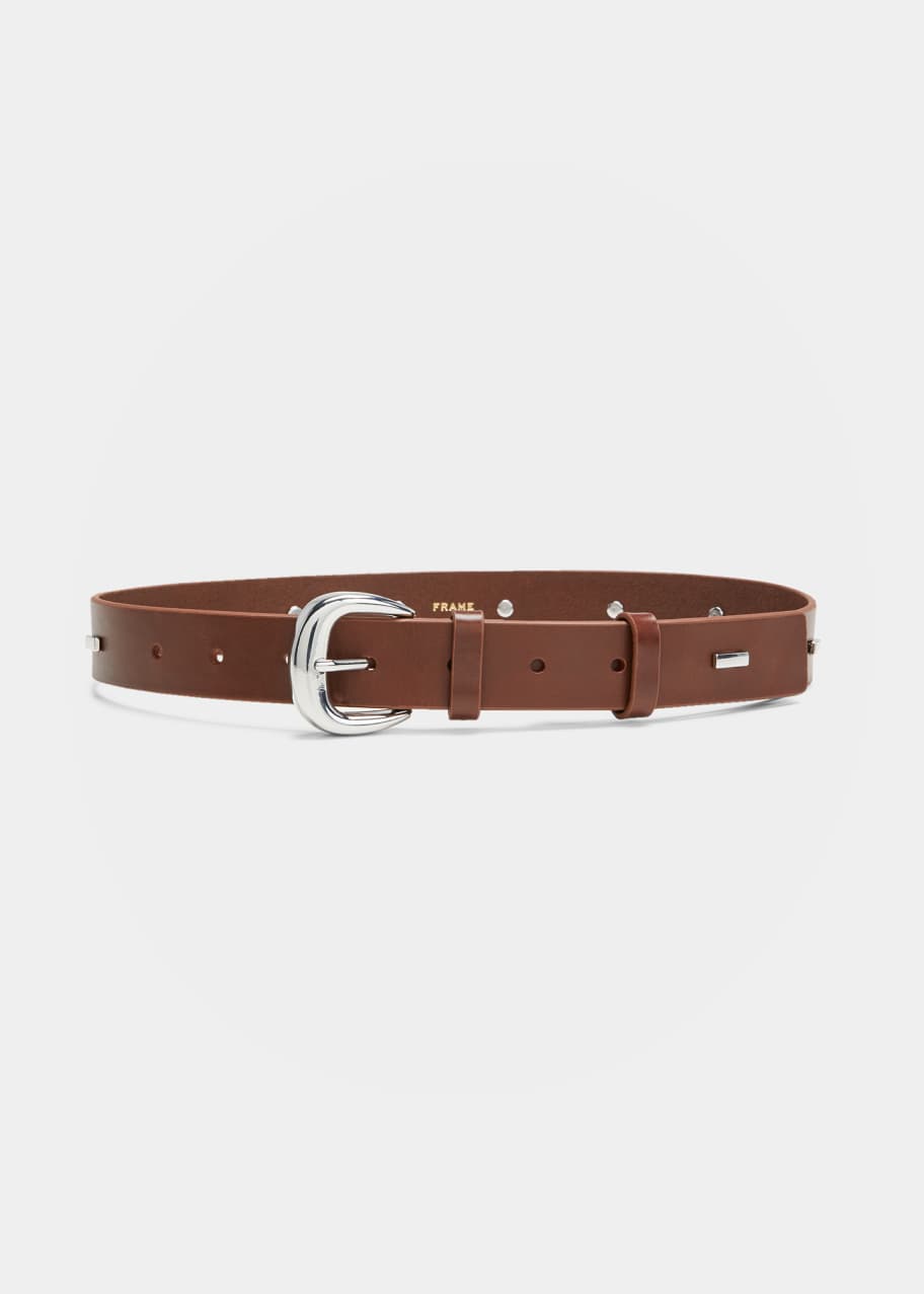 FRAME Timeless Studded Leather Belt - Bergdorf Goodman