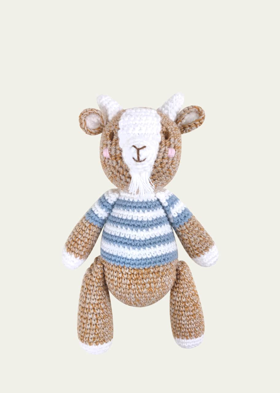 Albetta Gaby Hand-Crocheted Goat Rattle Toy - Bergdorf Goodman