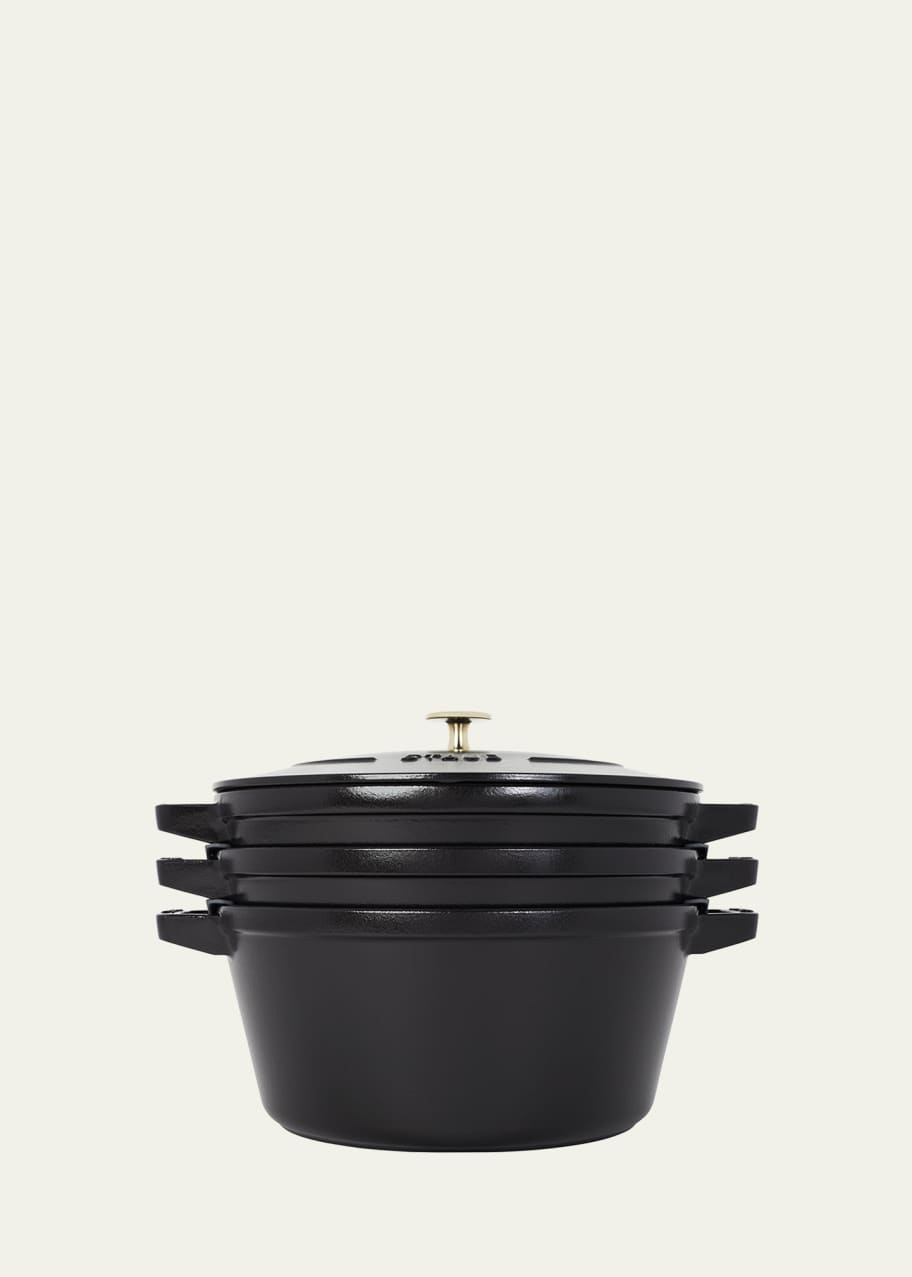 Staub Cast Iron 4-Piece Stackable Set - Bergdorf Goodman