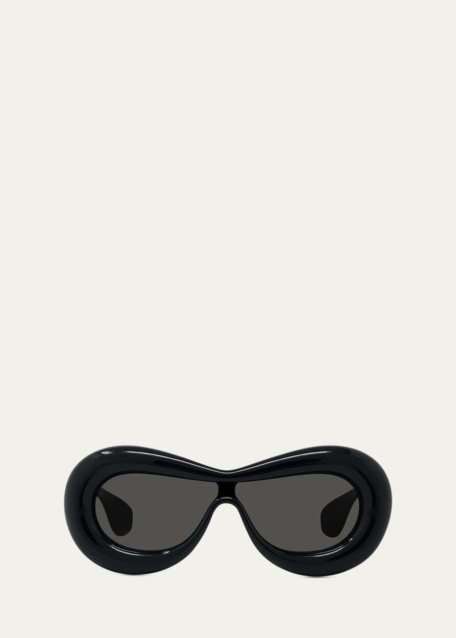 Loewe Inflated Injection Plastic Shield Sunglasses - Bergdorf Goodman