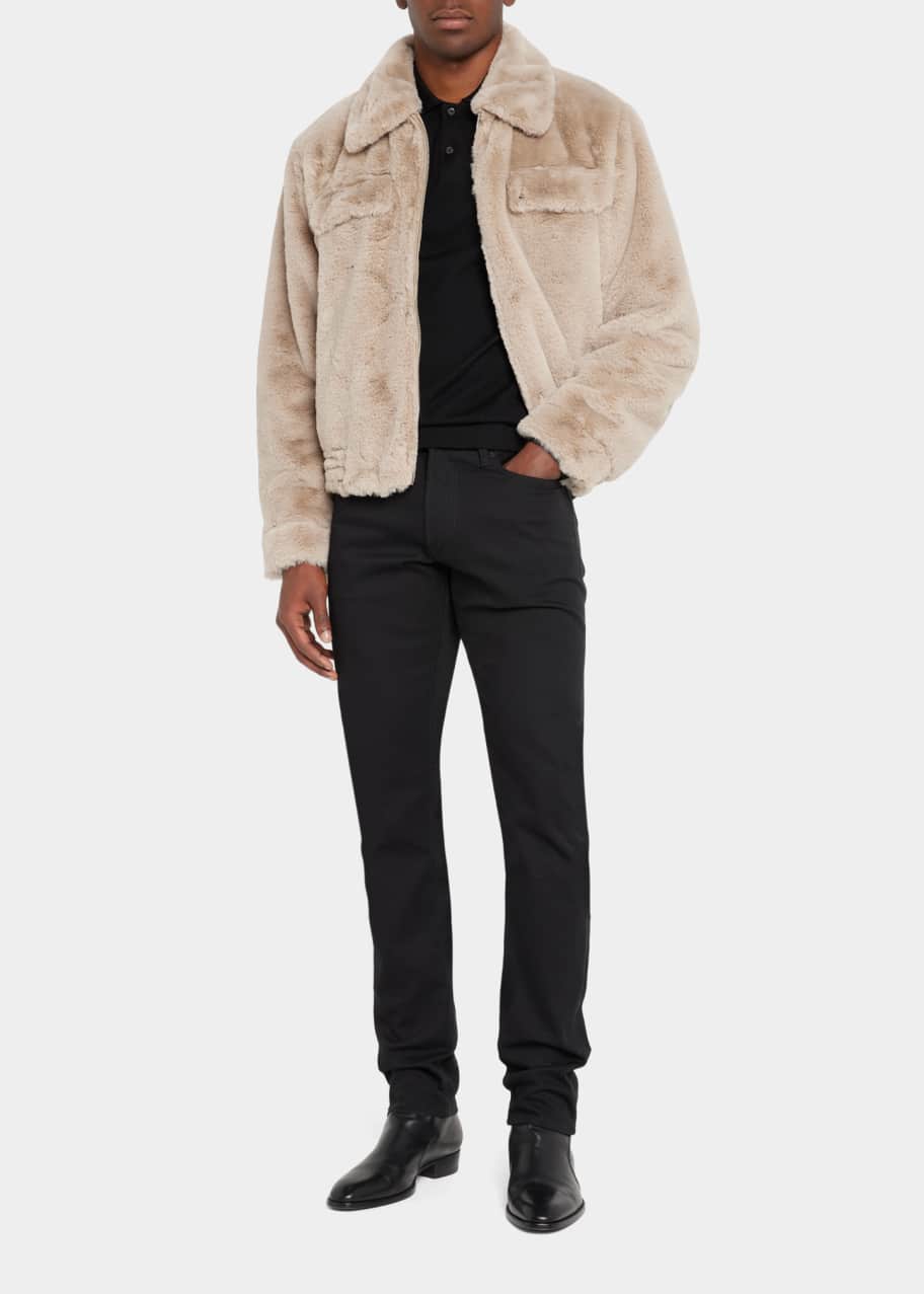 Amiri Men's Faux-Fur Zip Blouson Jacket - Bergdorf Goodman