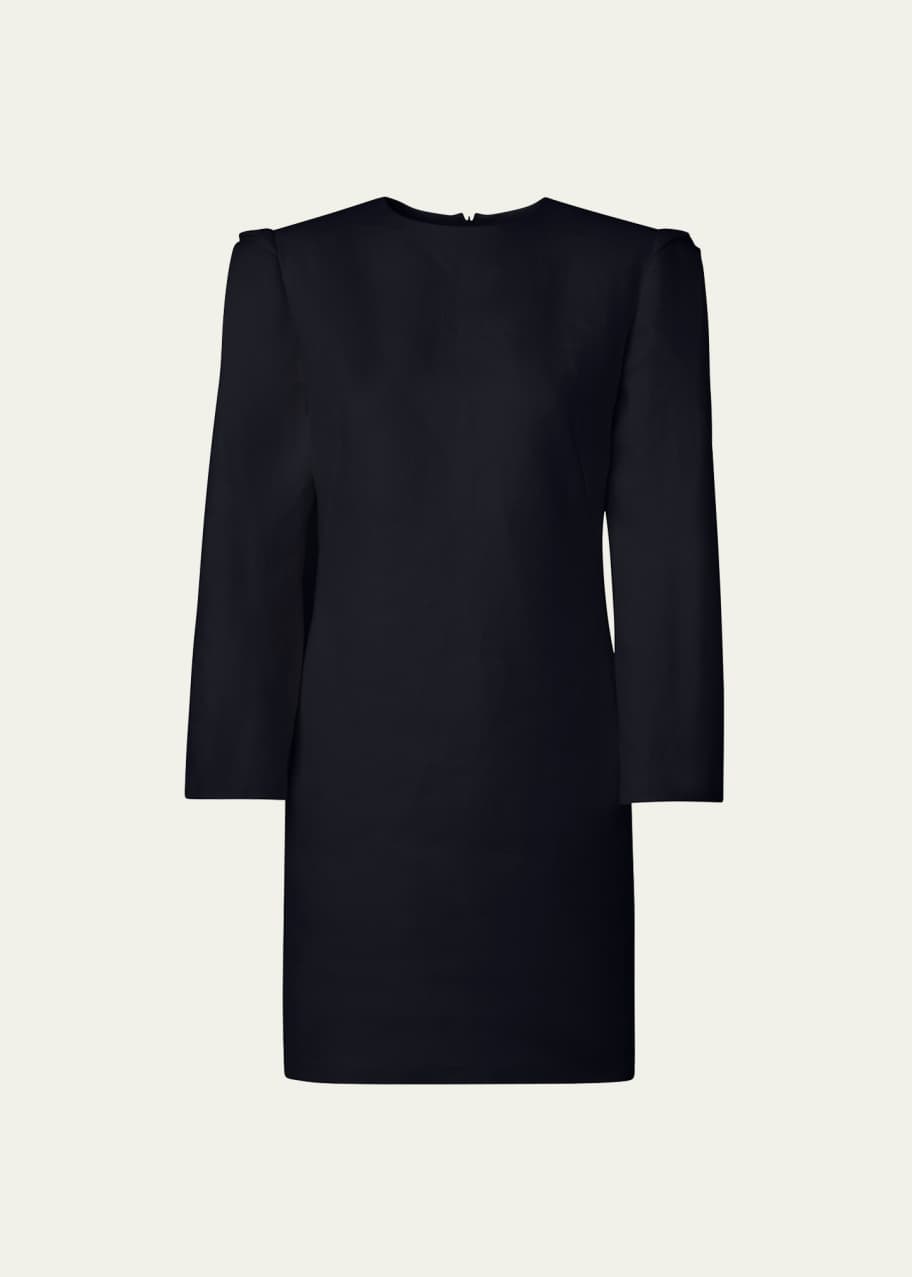 Akris Linen Sheath Dress w/ Trumpet Sleeves - Bergdorf Goodman