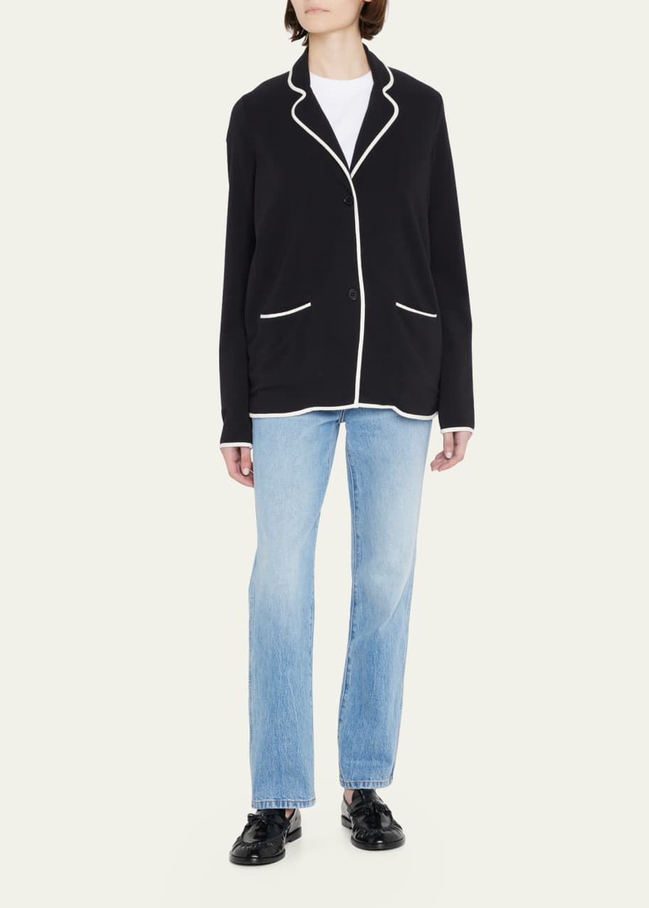 Kule The Syd Piped Knit Blazer - Bergdorf Goodman