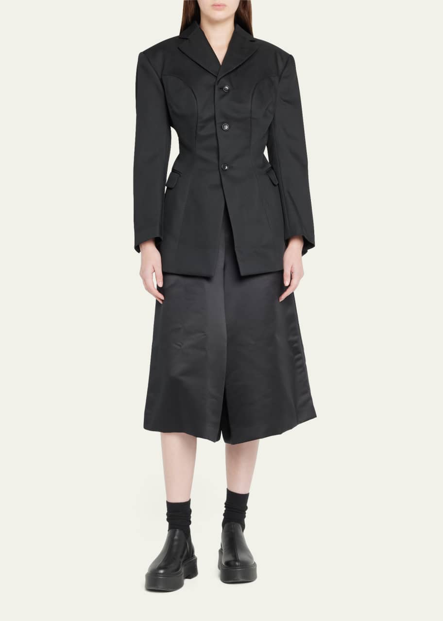 Comme des Garcons Split-Back Fitted Waist Blazer - Bergdorf Goodman