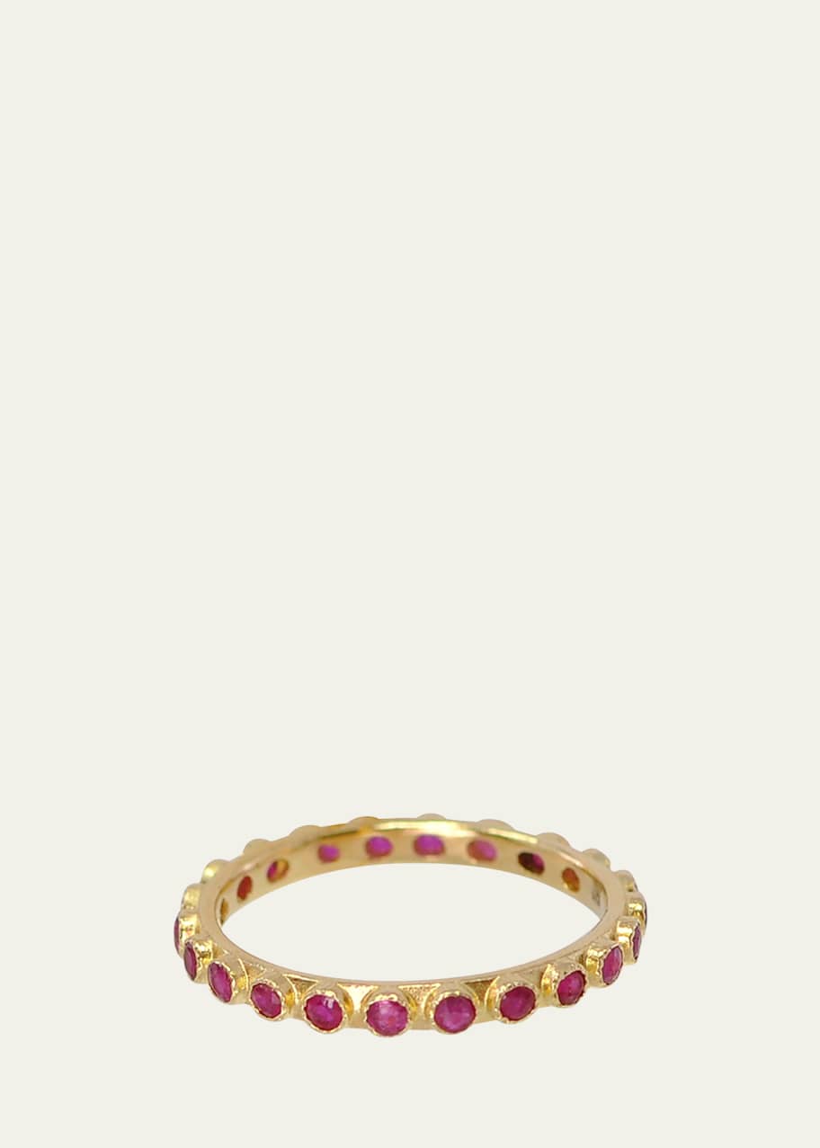 Armenta 18K Yellow Gold Ruby Stack Band - Bergdorf Goodman