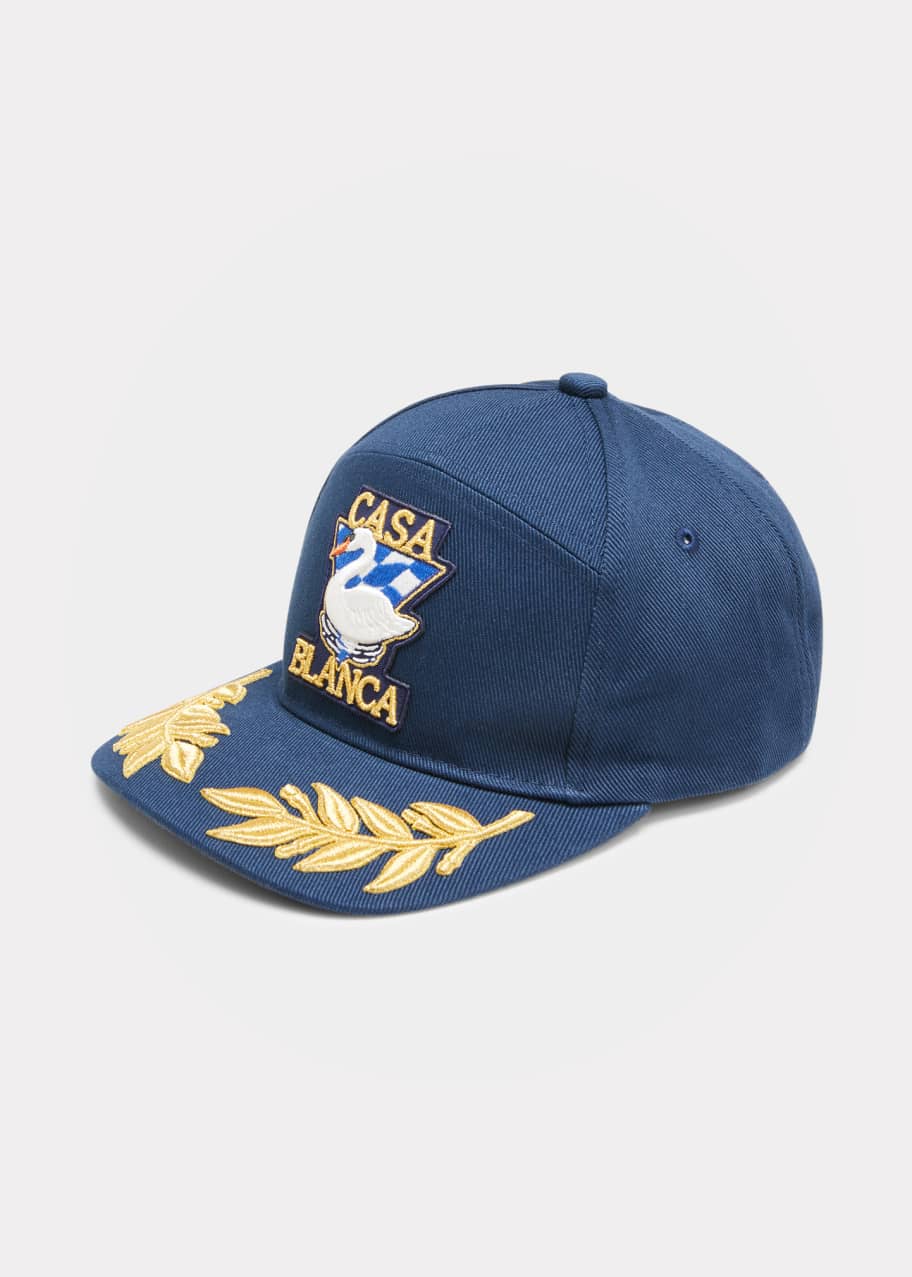 CASABLANCA Men's Par Avion Laurel Baseball Cap - Bergdorf Goodman