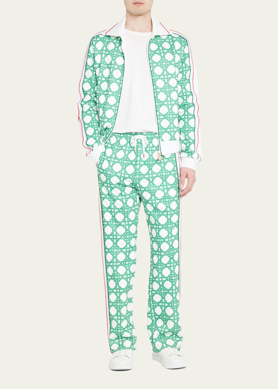 CASABLANCA Men's Wicker Monogram Track Pants - Bergdorf Goodman
