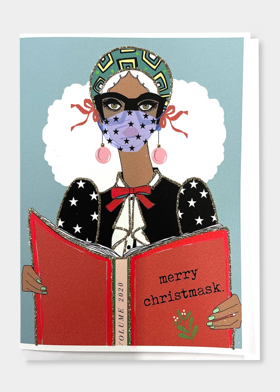 Verrier Merry Christmask Card - Bergdorf Goodman
