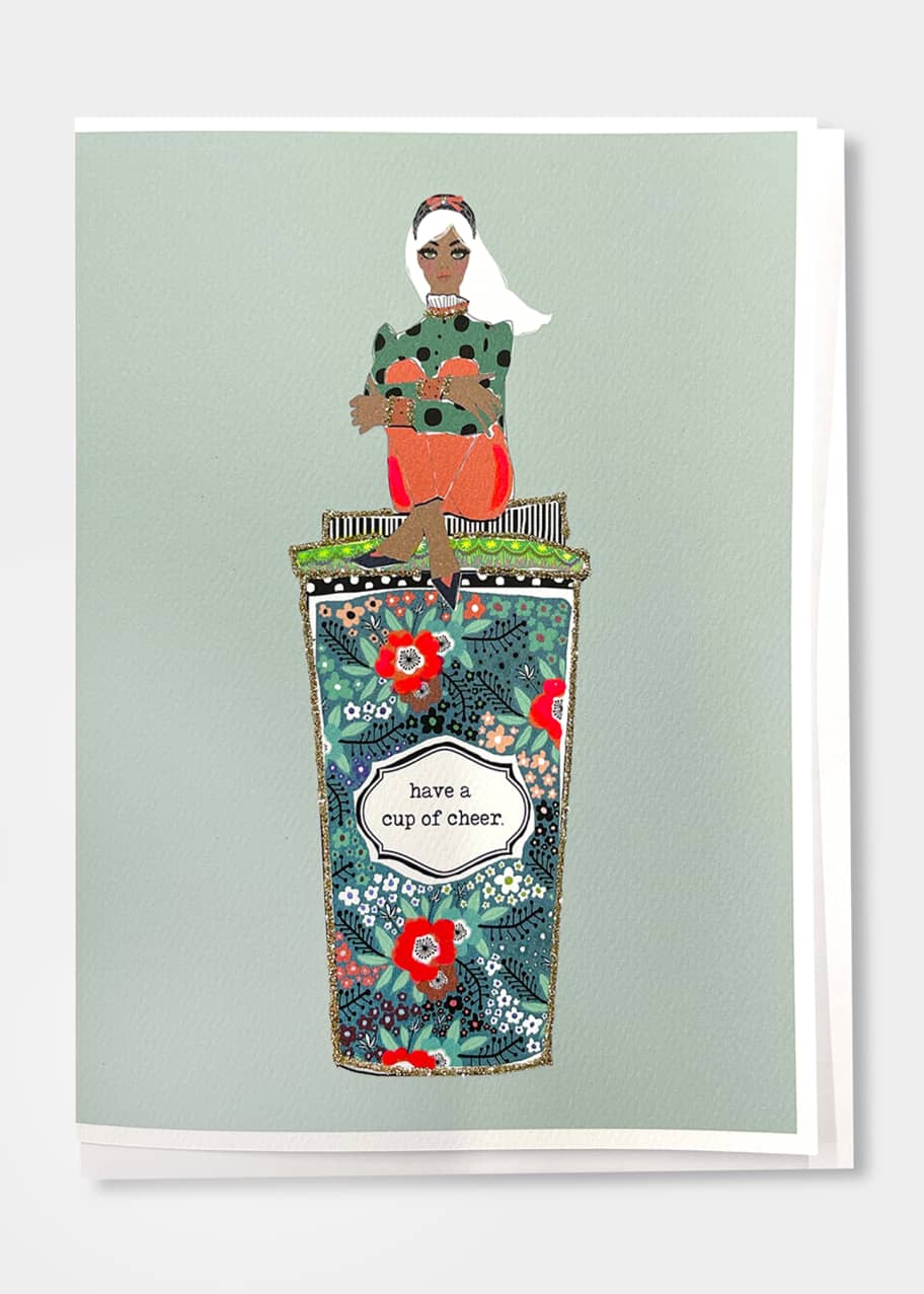 Verrier Have A Cup Of Cheer Card - Bergdorf Goodman